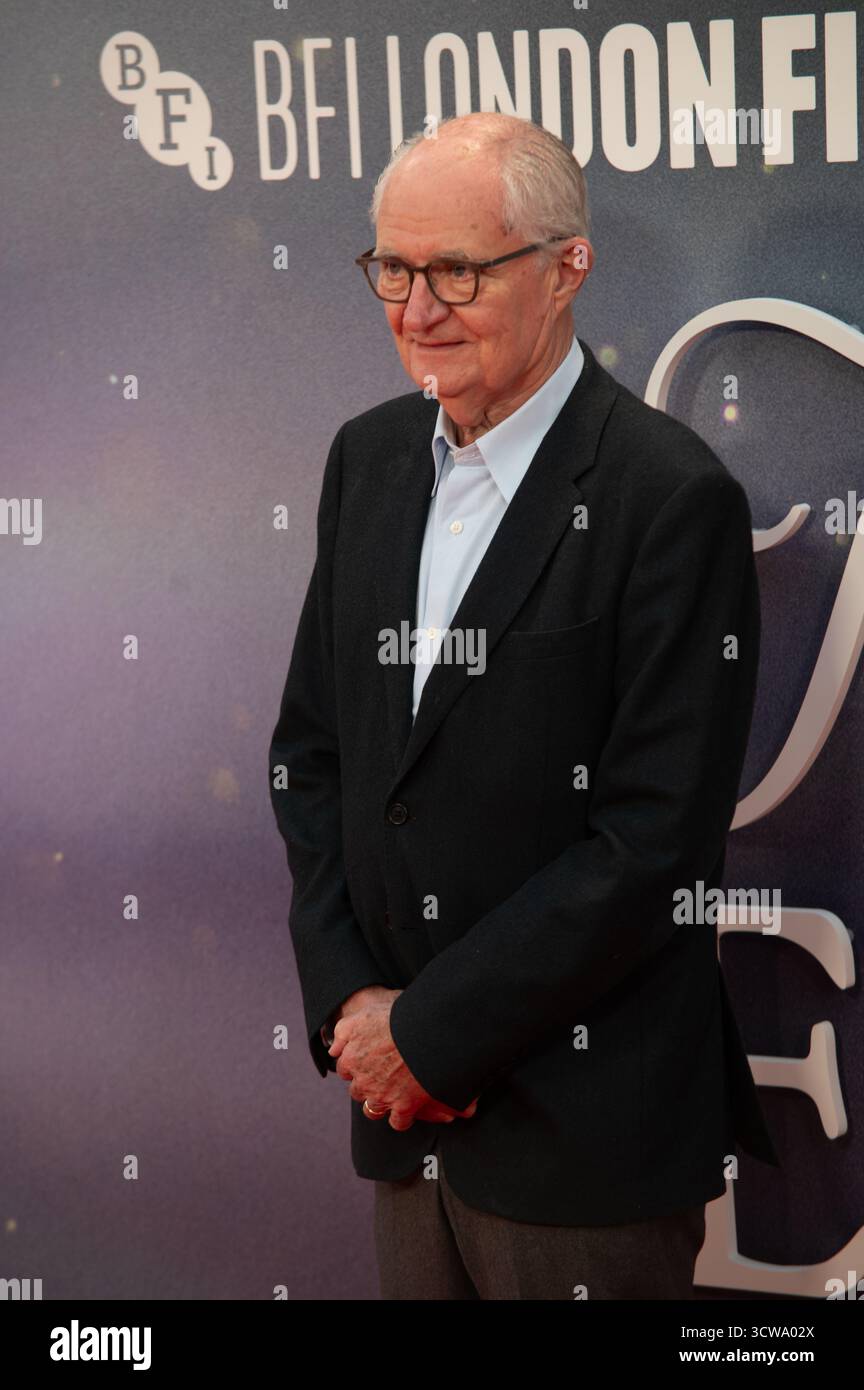 London, United Kingdom. 10th October 2025. Jim Broadbent on the red ...