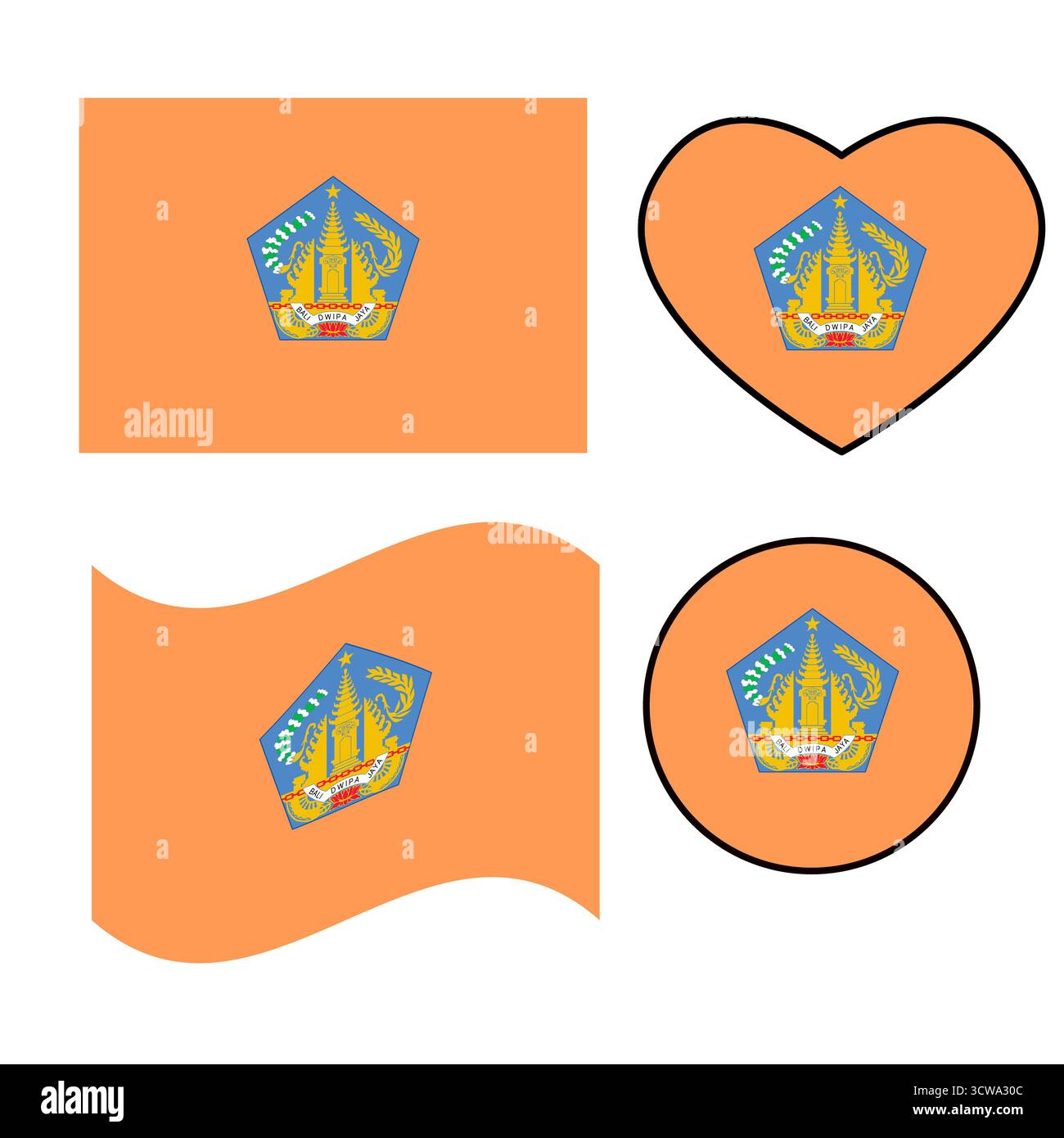 Bali pride flag Cut Out Stock Images & Pictures - Alamy