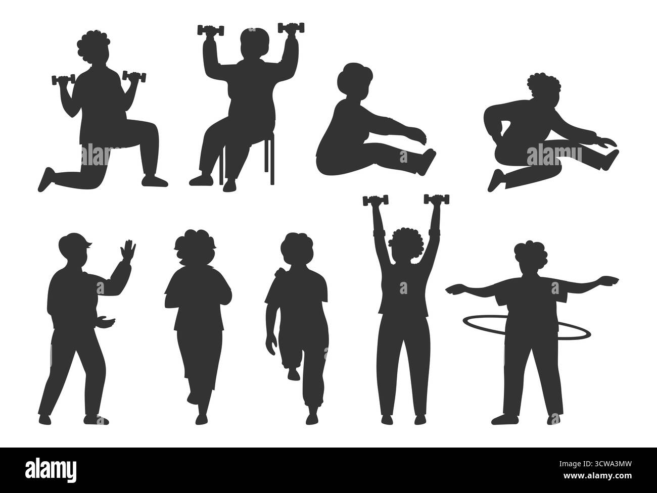 Fitness stretching yoga old Black and White Stock Photos & Images - Alamy