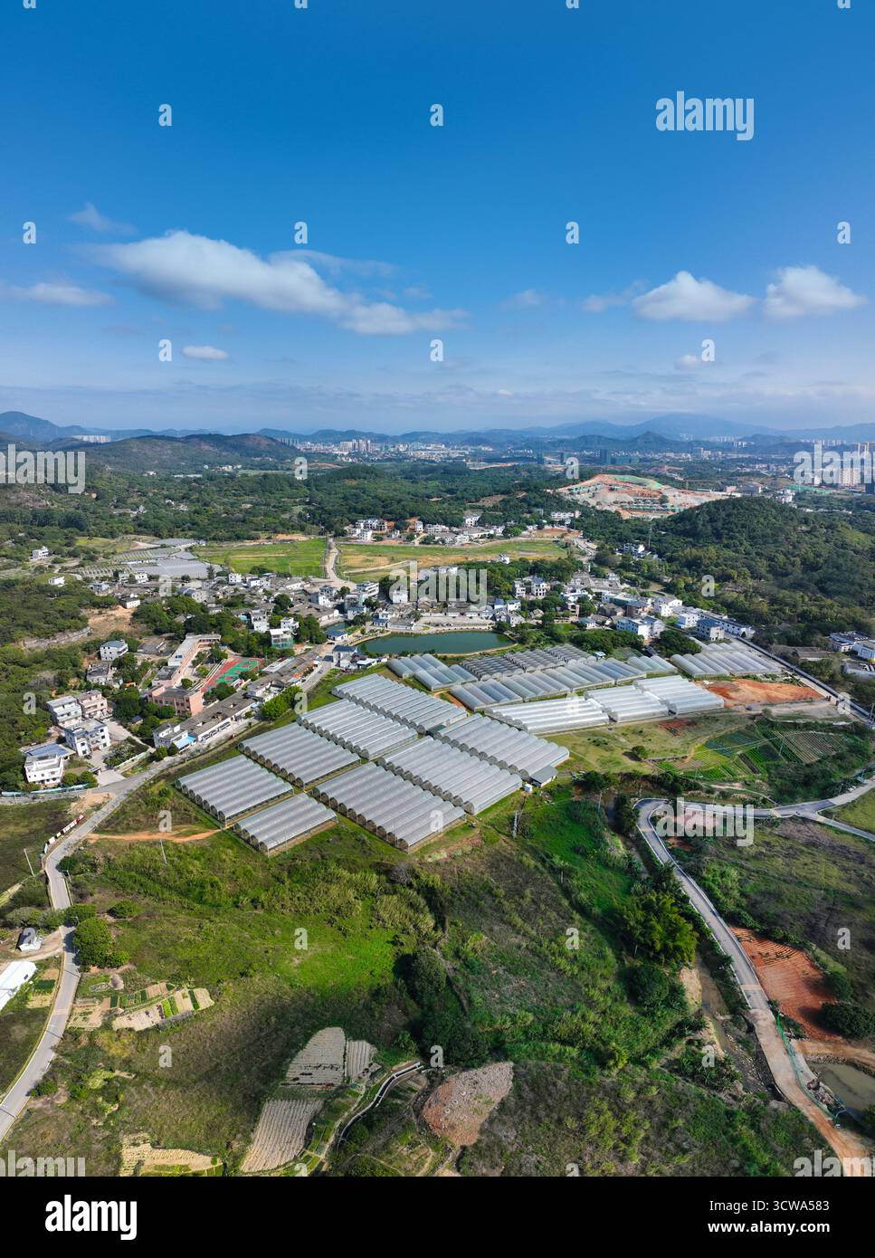 Aerial photography of Ye Yalai's former residence in Qiuchang Biyan ...