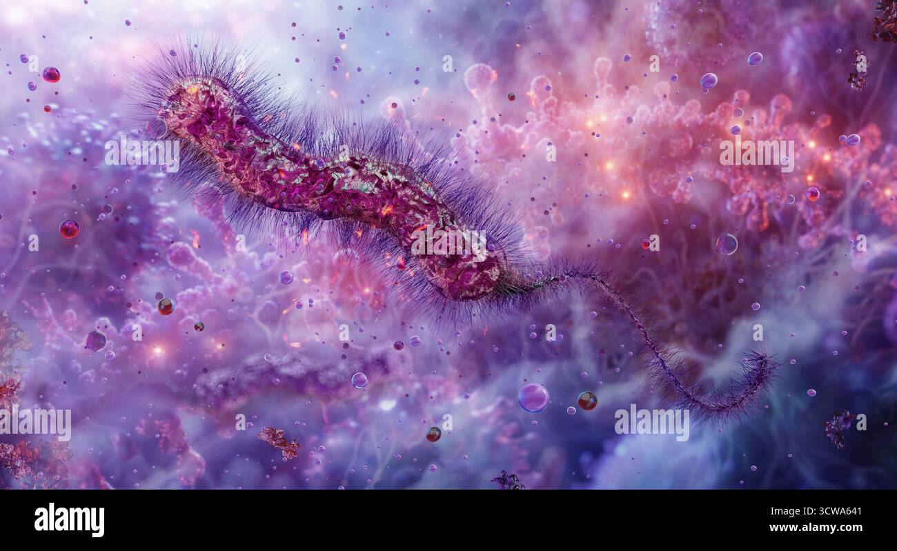 Legionella bacteria, illustration. Legionella is a genus of Gram ...