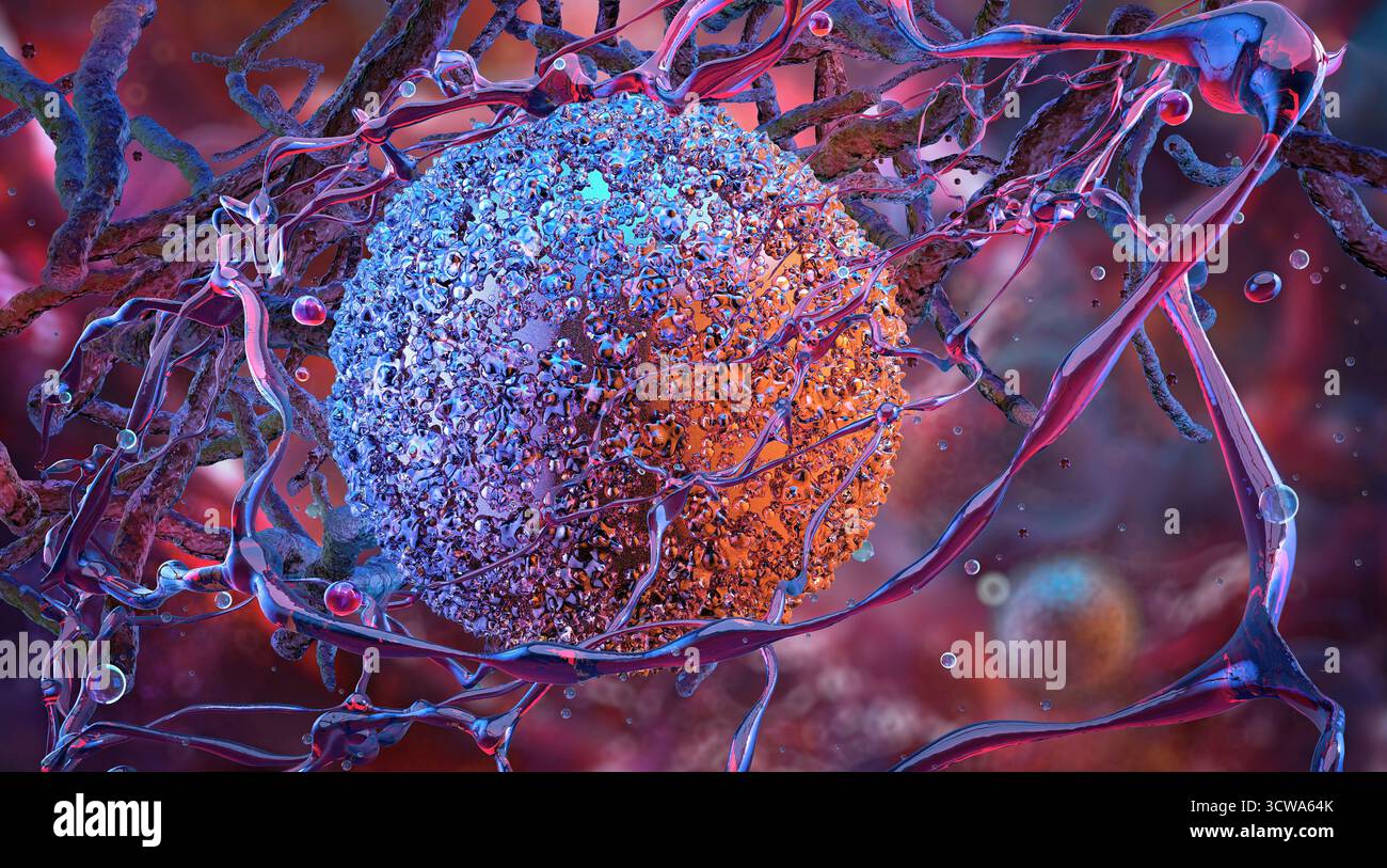 Mycoplasma bacteria, illustration. Mycoplasma is a genus of small, wall ...