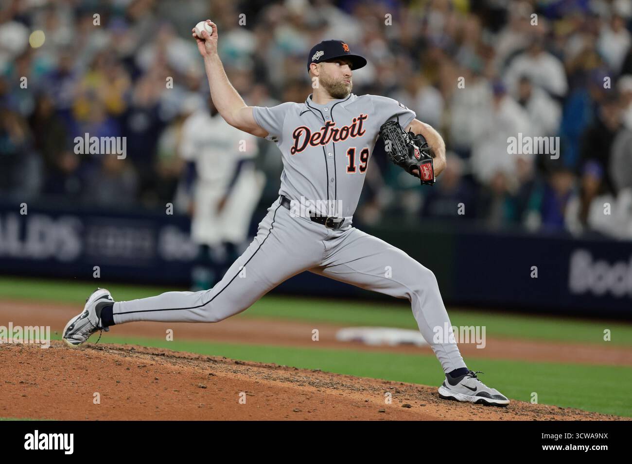 Detroit Tigers pitcher Will Vest throws during the eighth inning in ...