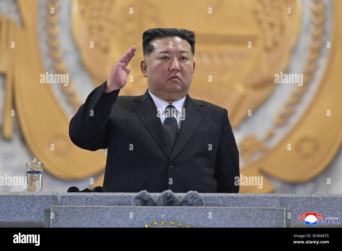 In this photo provided by North Korean government, North Korean leader ...