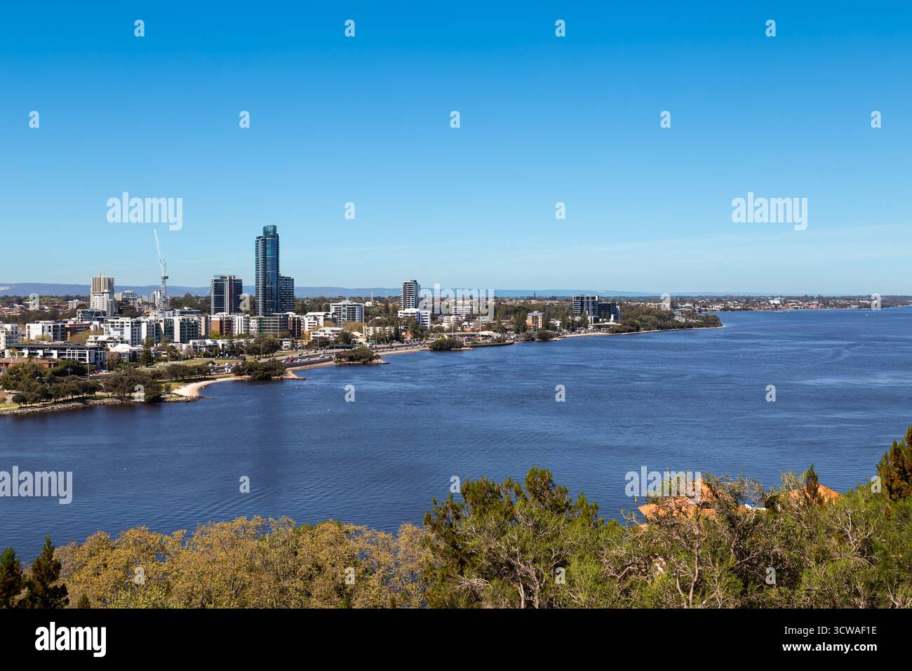 Kings Park, Perth, Australia. 25th October, 2025. View of Perth CBD ...