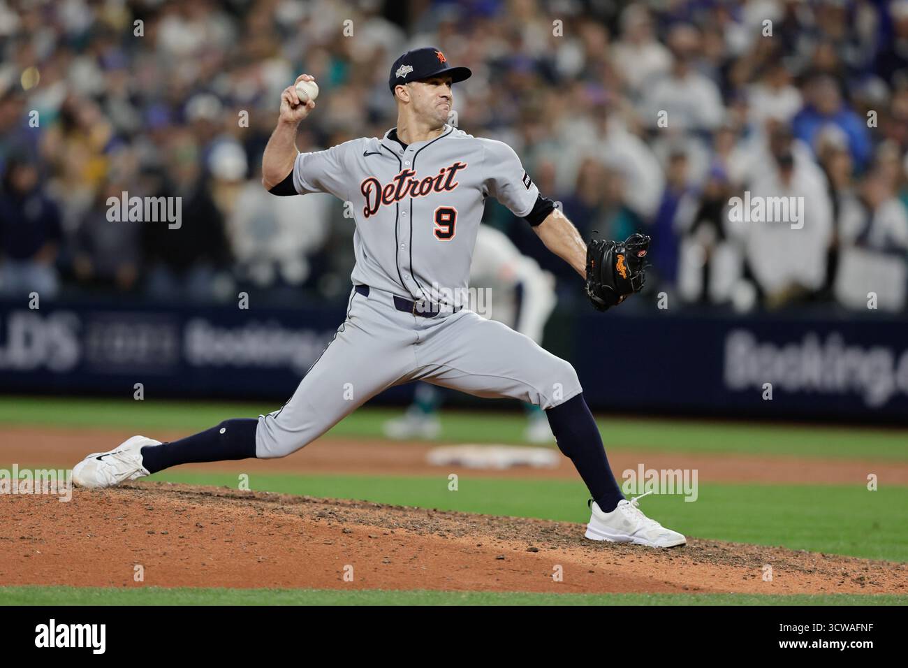 Detroit Tigers pitcher Jack Flaherty throws during the 13th inning in ...