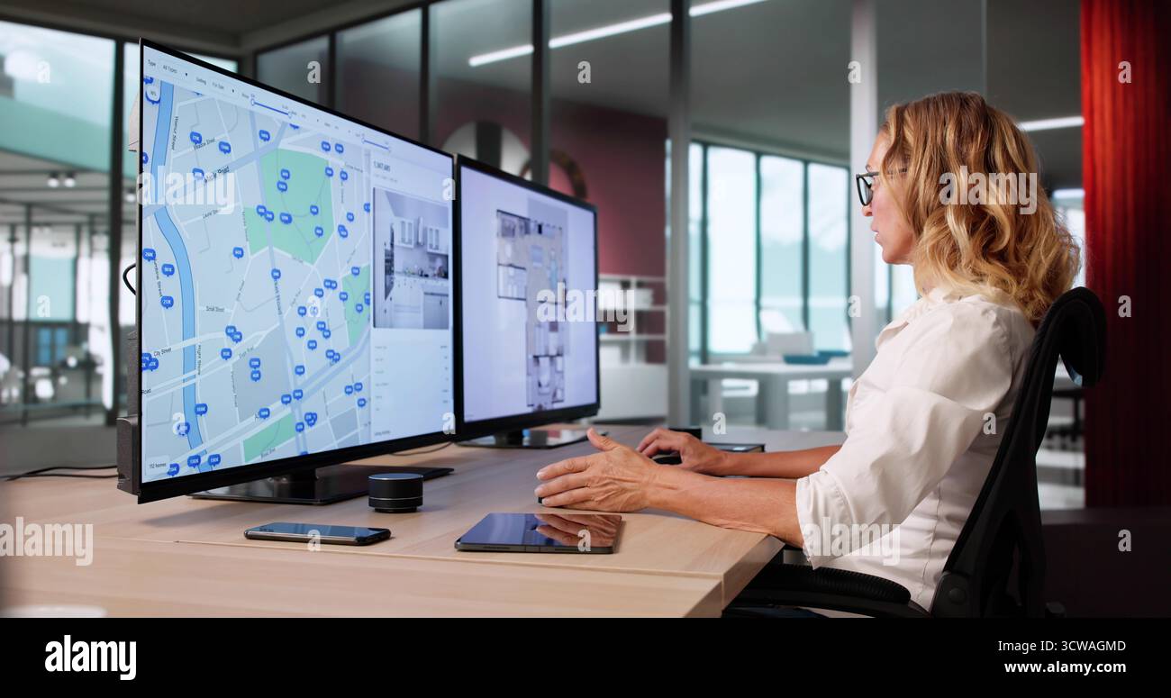 Land planning gis technology hi-res stock photography and images - Alamy