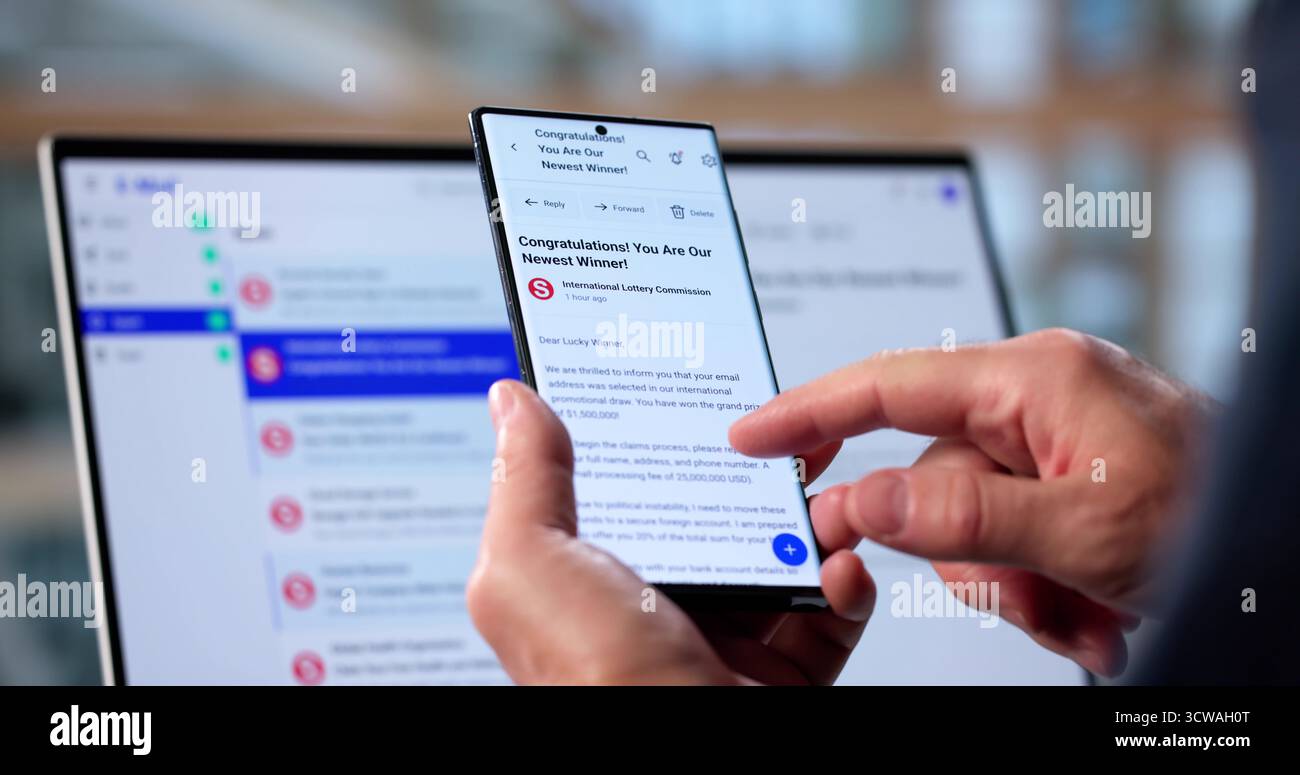 Man Receives Scam Email Alert On Older Smartphone, Cautions Business ...
