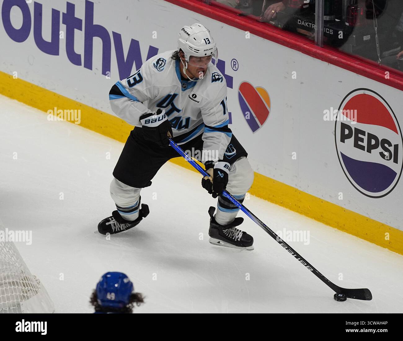 Utah Mammoth left wing Brandon Tanev (13) in the third period of an NHL ...