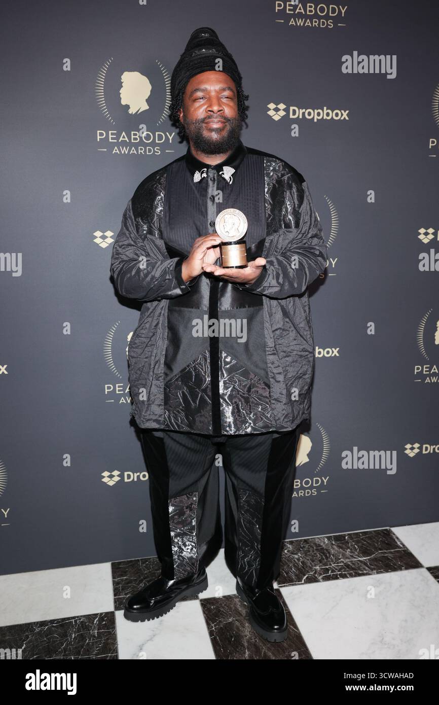 Questlove arrives at the Peabody Awards honoring him with the ...
