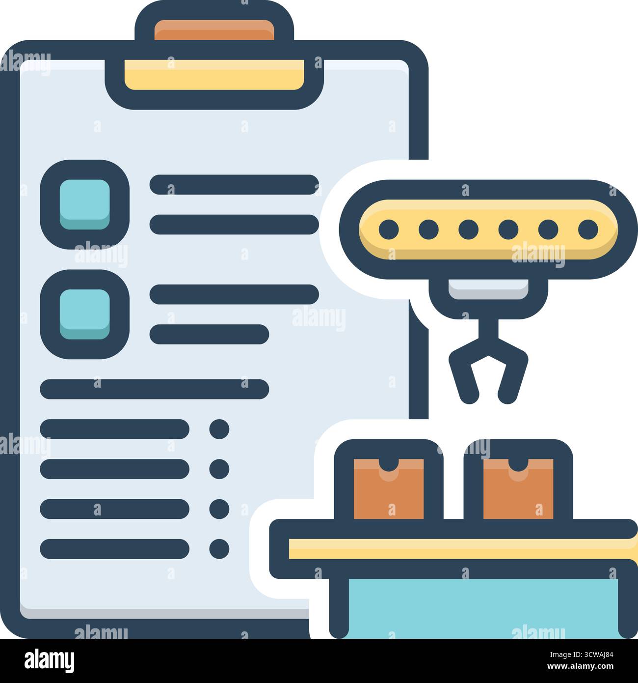Icon production planning Stock Vector Images - Alamy