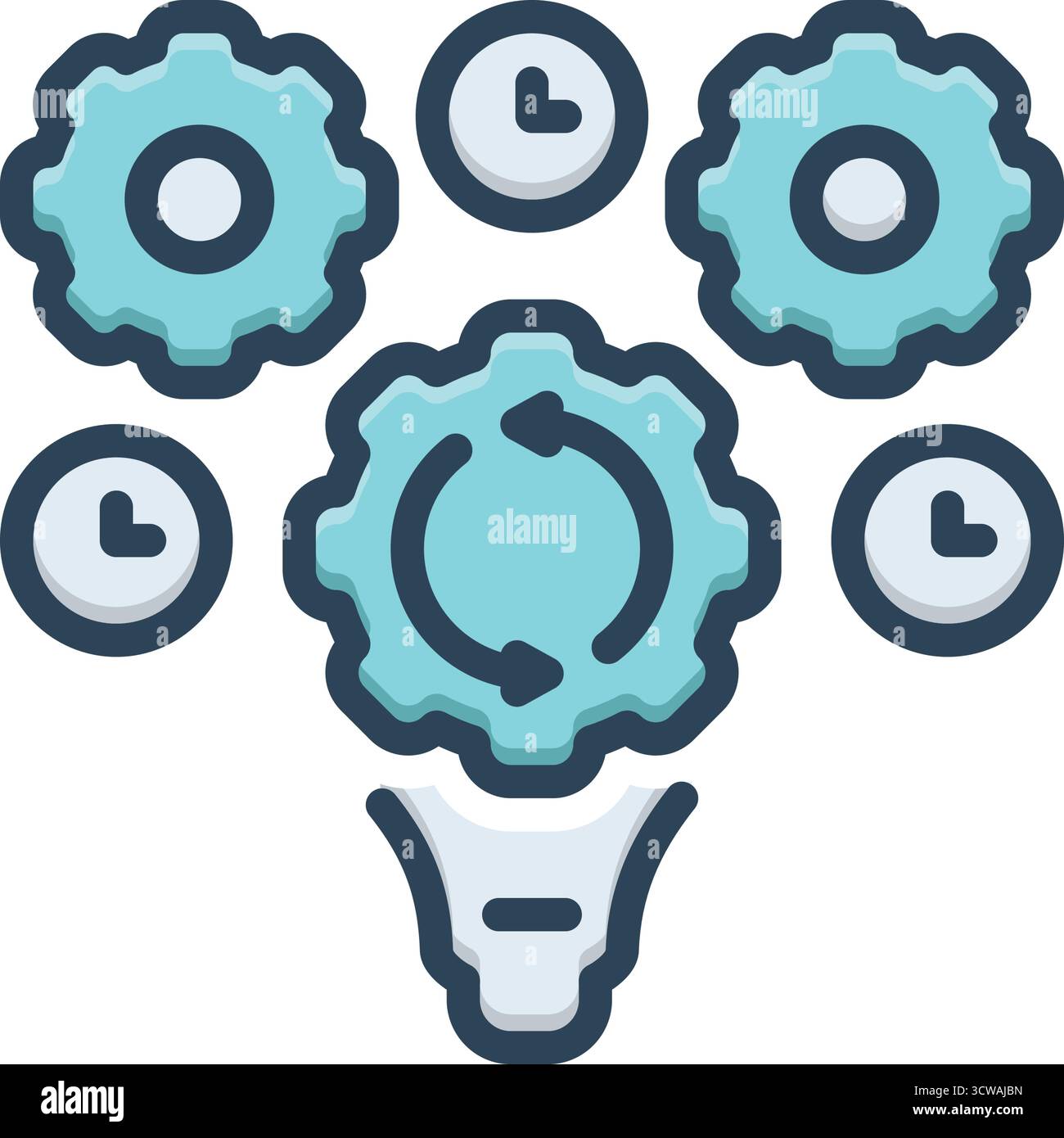 Enhancement process Stock Vector Images - Alamy