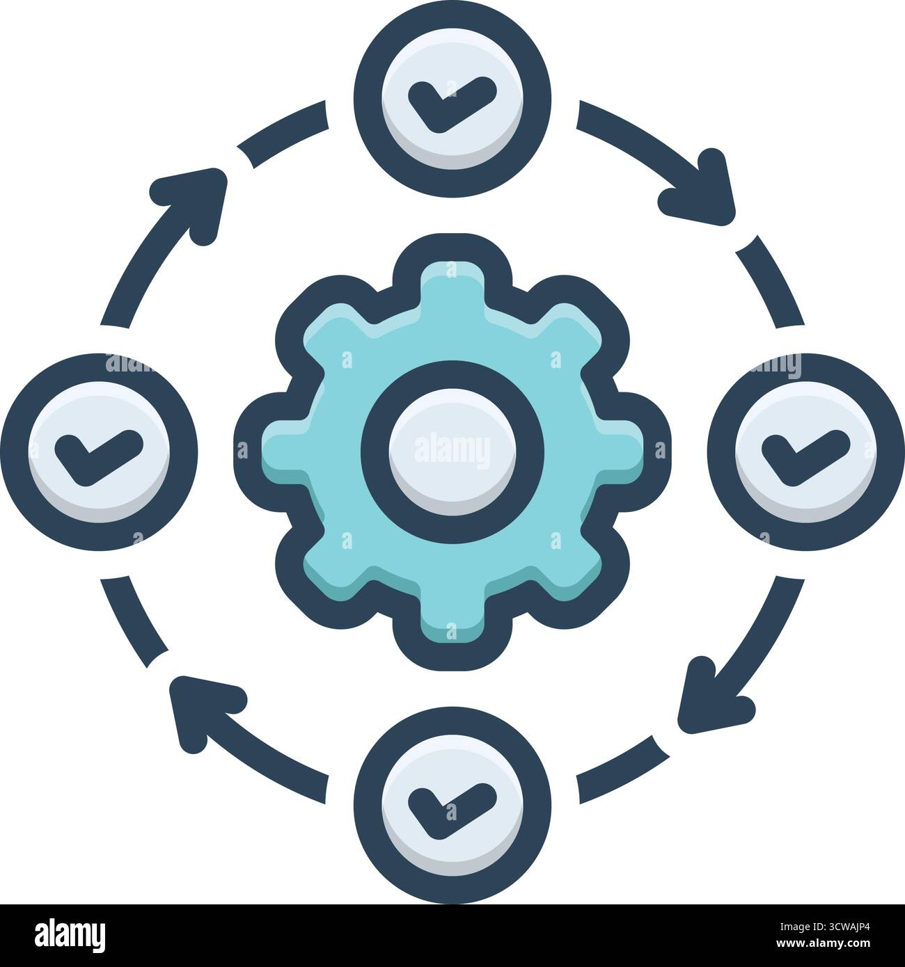 Icon task automation Stock Vector Images - Alamy