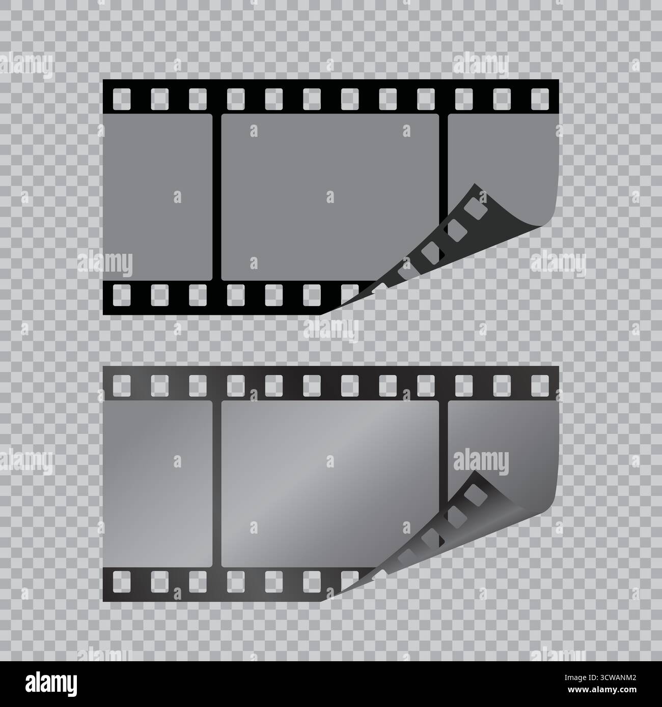 cinema tape transperent background Stock Vector Image & Art - Alamy