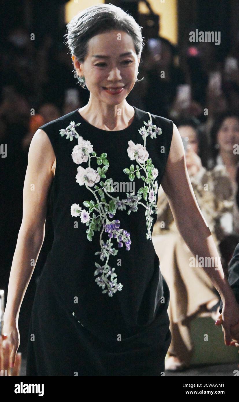 Hong Kong actress Cecilia Yip attends an activity in Shanghai, China, 8 ...