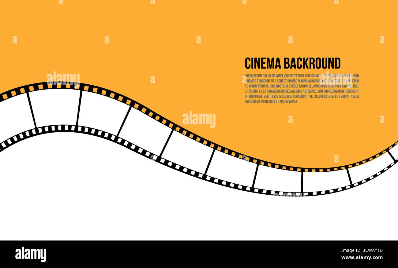 Curved film strip on white hi-res stock photography and images - Alamy