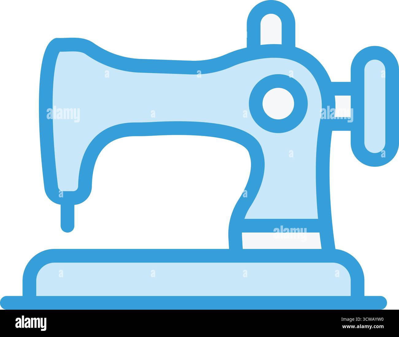 Sewing outline background machine Cut Out Stock Images & Pictures - Alamy