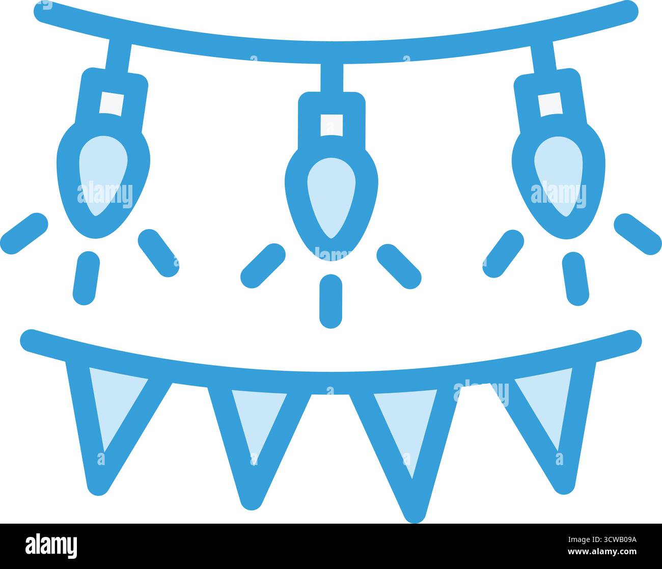 Party garland icon on Stock Vector Images - Alamy
