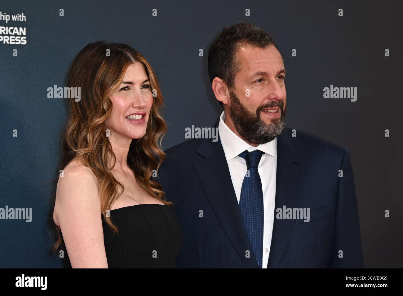 Jackie Sandler and Adam Sandler attends ‘Jay Kelly’ UK Premiere during ...