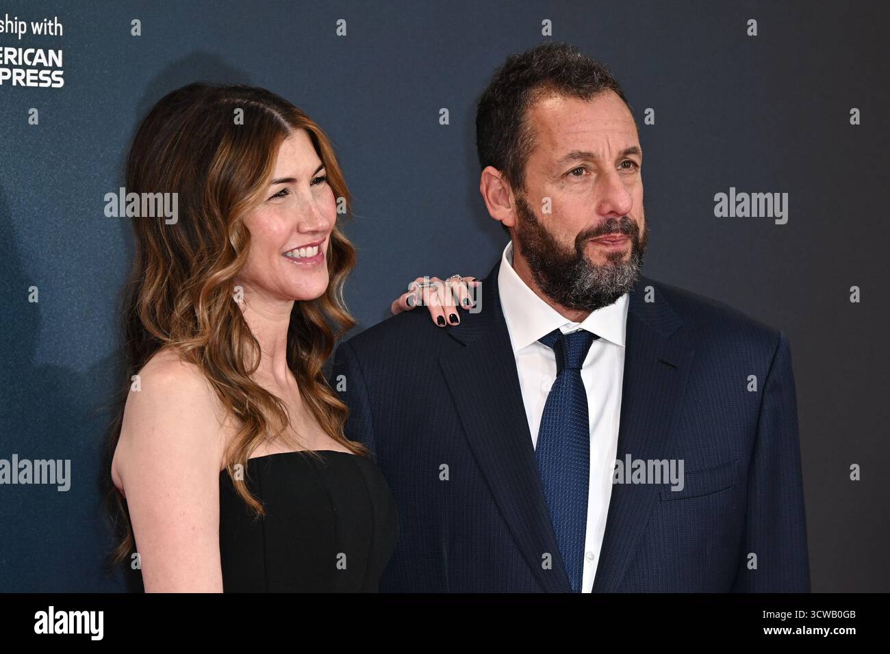 Jackie Sandler and Adam Sandler attends ‘Jay Kelly’ UK Premiere during ...
