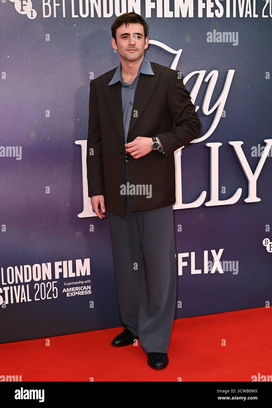 Charlie Rowe attends ‘Jay Kelly’ UK Premiere during the BFI London Film ...