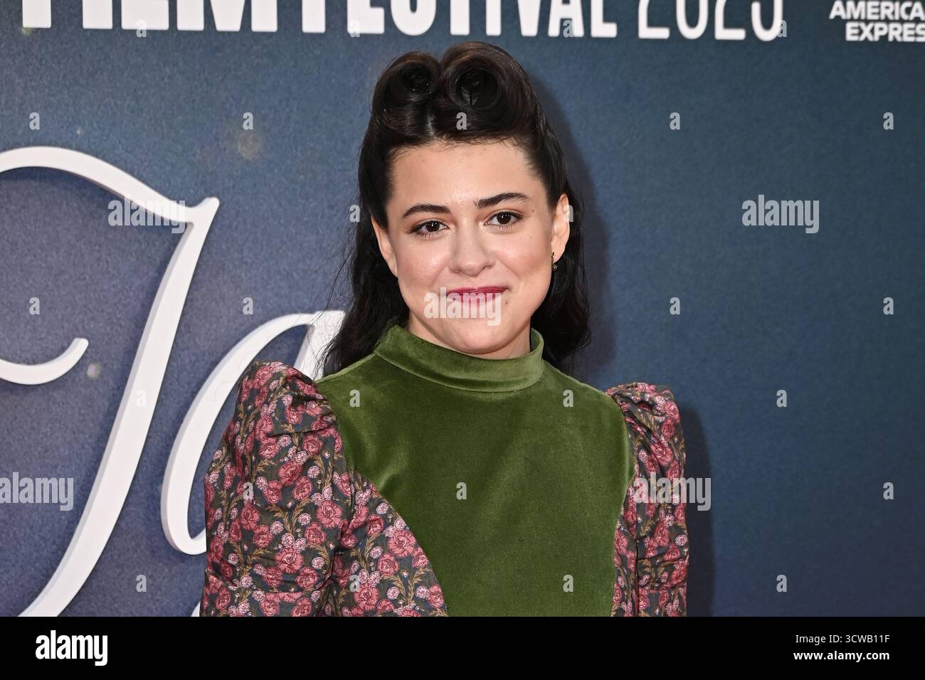 Grace Edwards attends ‘Jay Kelly’ UK Premiere during the BFI London ...