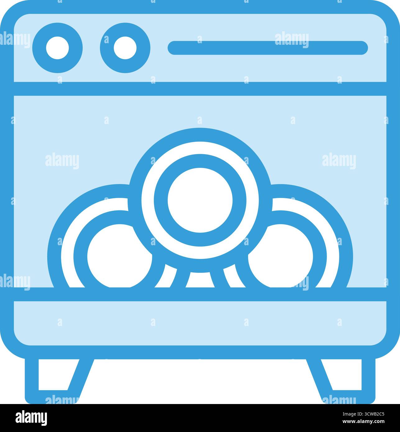 Dishwasher icons set outline Cut Out Stock Images & Pictures - Alamy