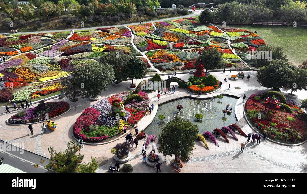 Autumn scenery of the Shenyang botanical garden attracts visitors in ...