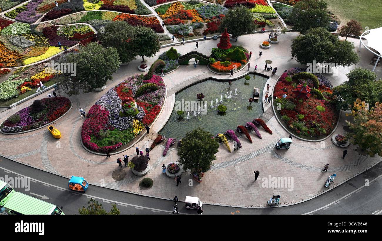 Autumn scenery of the Shenyang botanical garden attracts visitors in ...