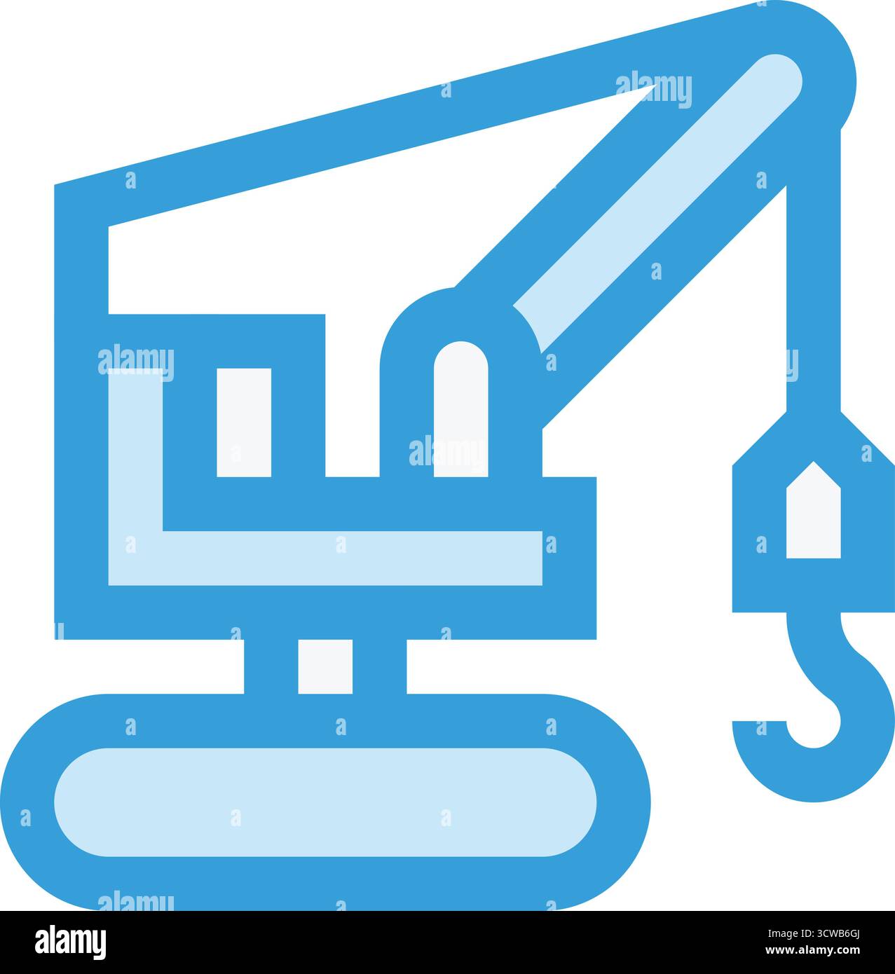 Construction crane machine outline hi-res stock photography and images ...