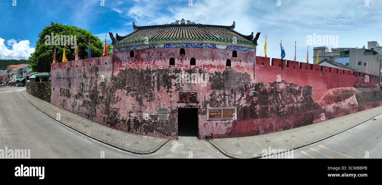 Aerial photography of Pinghai Ancient City, Pinghai Town, Huidong ...