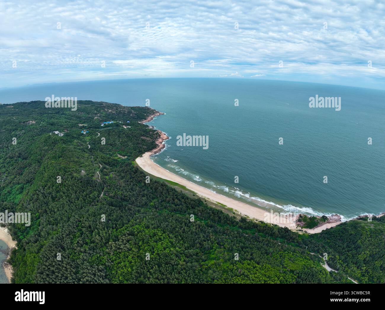 Aerial photography of Shuangyue Bay Observation Deck at Daxingshan ...
