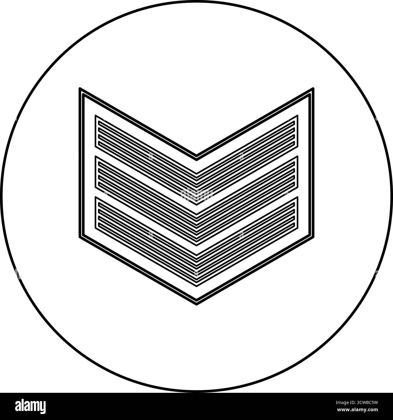 Army chevron military rank insignia badge symbol sign petty officer ...