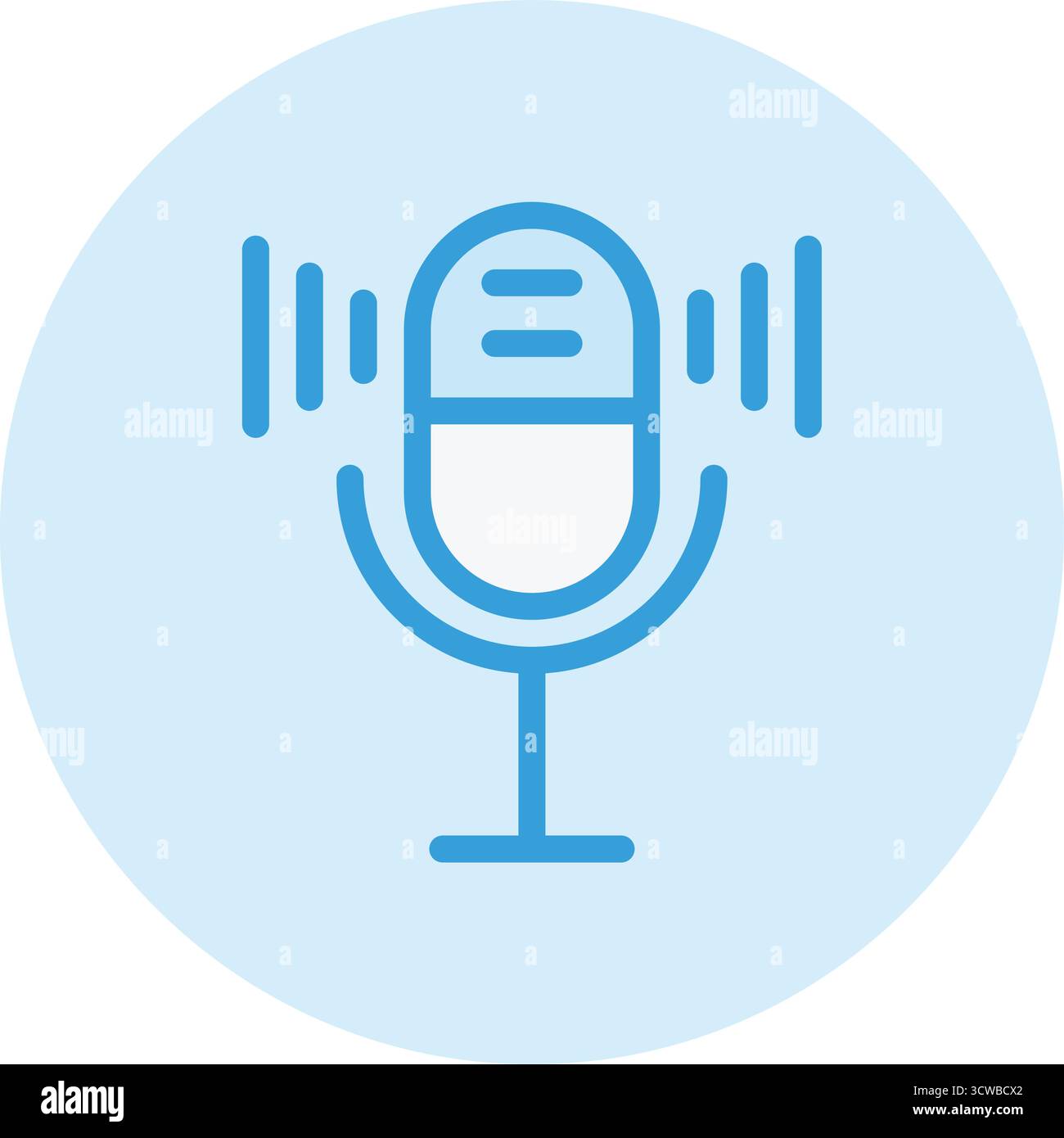 Stylized microphone Cut Out Stock Images & Pictures - Alamy