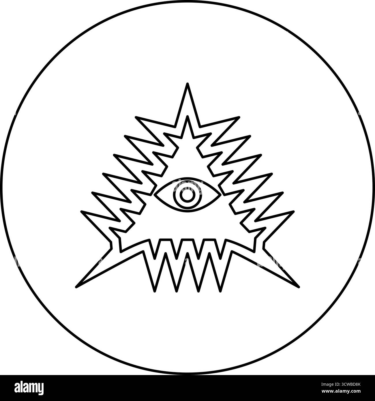 Mason symbol occult emblem of masonic Illuminati triangle all seeing ...