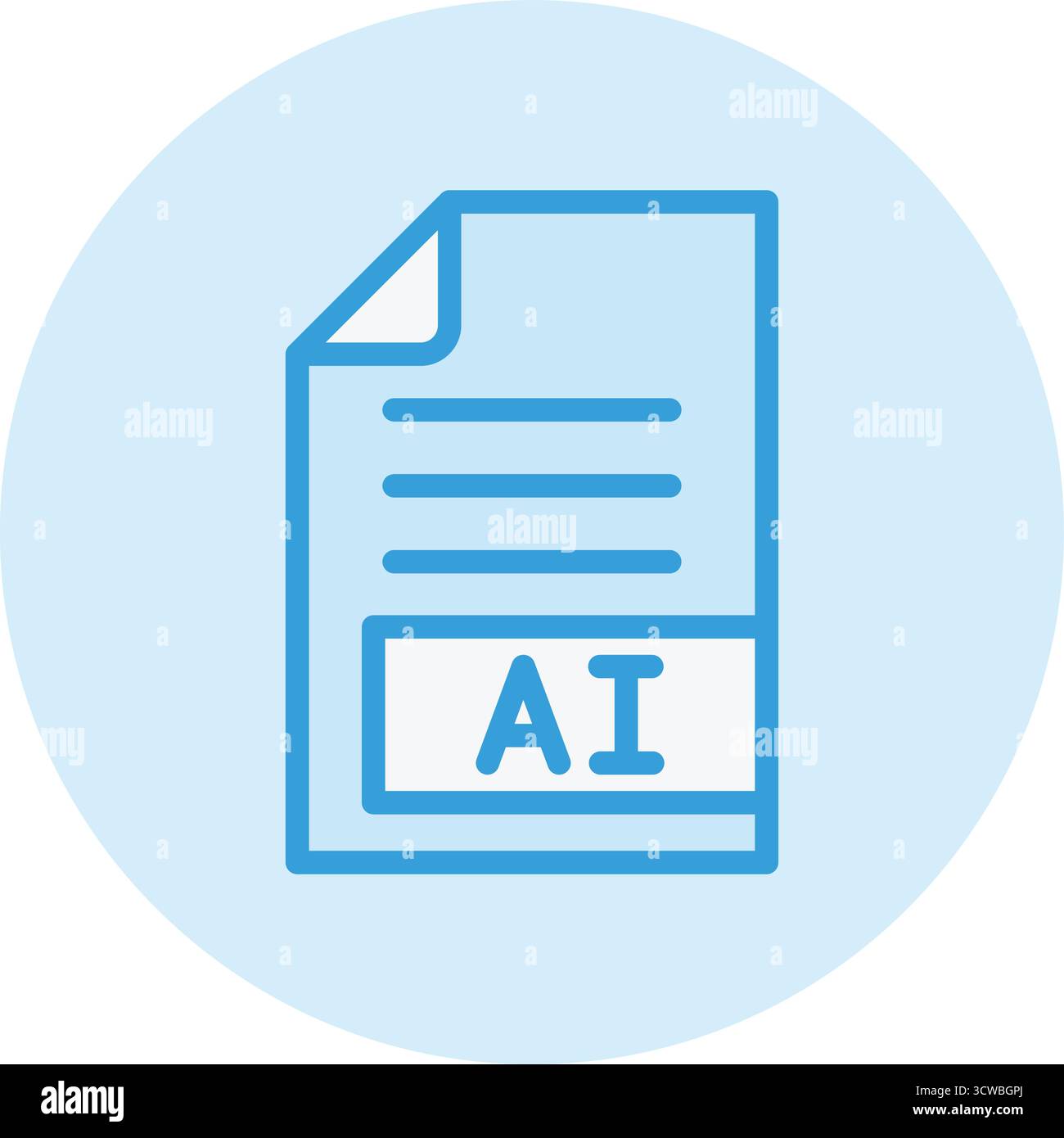 AI Vector Icon Design Illustration Stock Vector Image & Art - Alamy