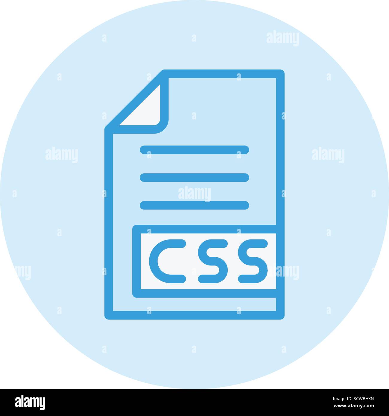 Css file icon vector Cut Out Stock Images & Pictures - Alamy