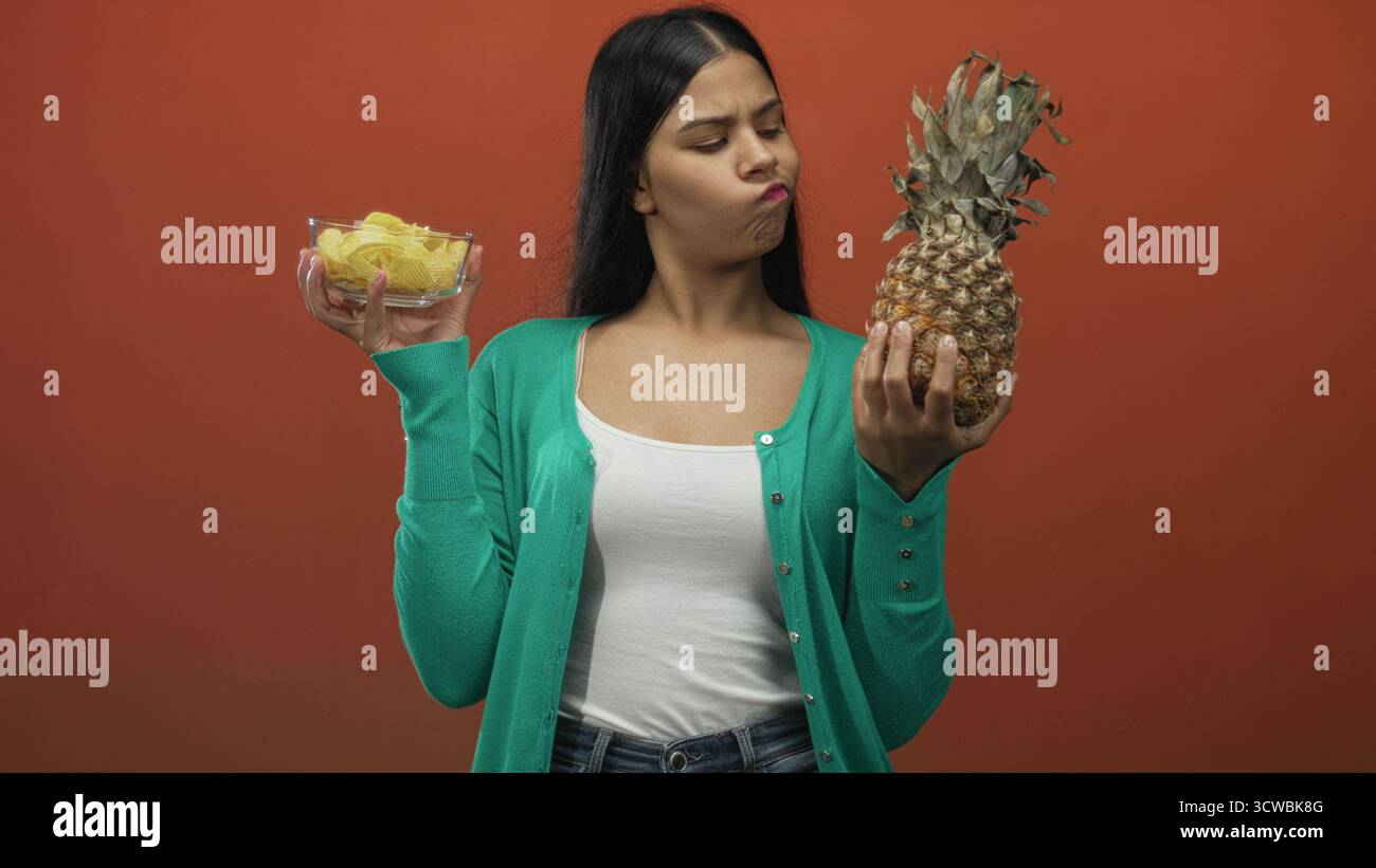 Woman holds bowl chips hi-res stock photography and images - Alamy
