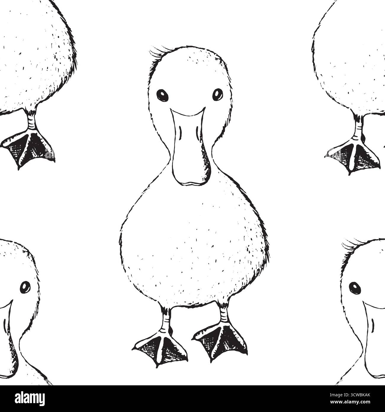 Seamless background wild duck Cut Out Stock Images & Pictures - Alamy