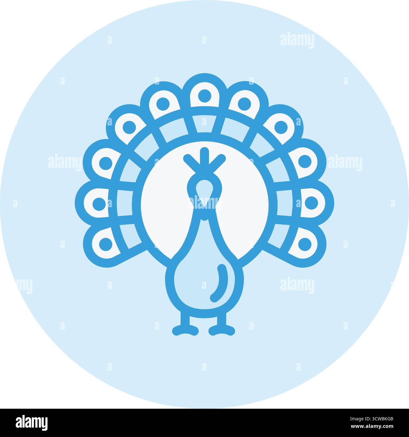 Peacock vector illustration isolated hi-res stock photography and ...