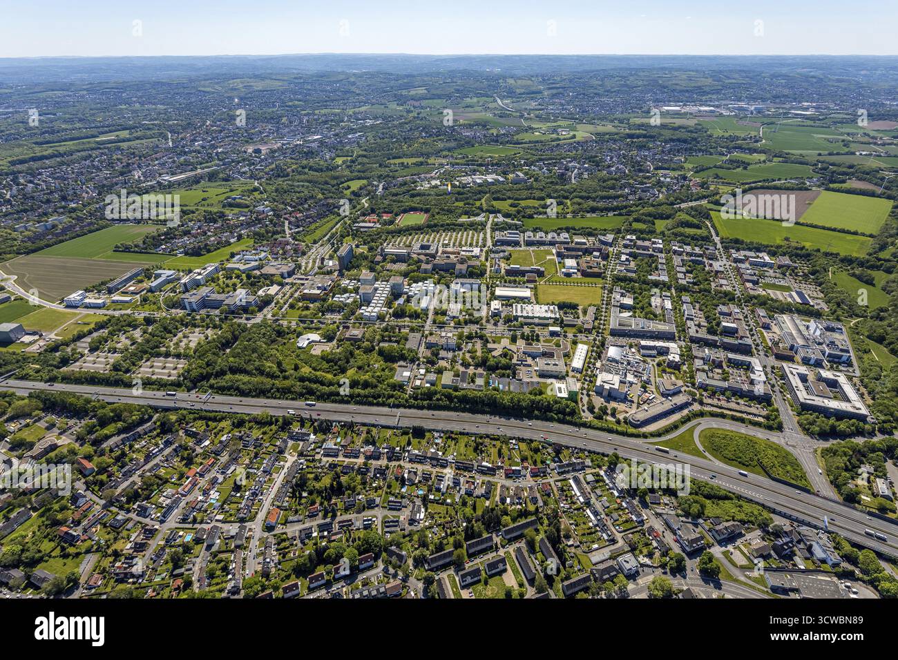 Aerial view, former HSP site, Hoesch, Union, Rheinische Strasse ...