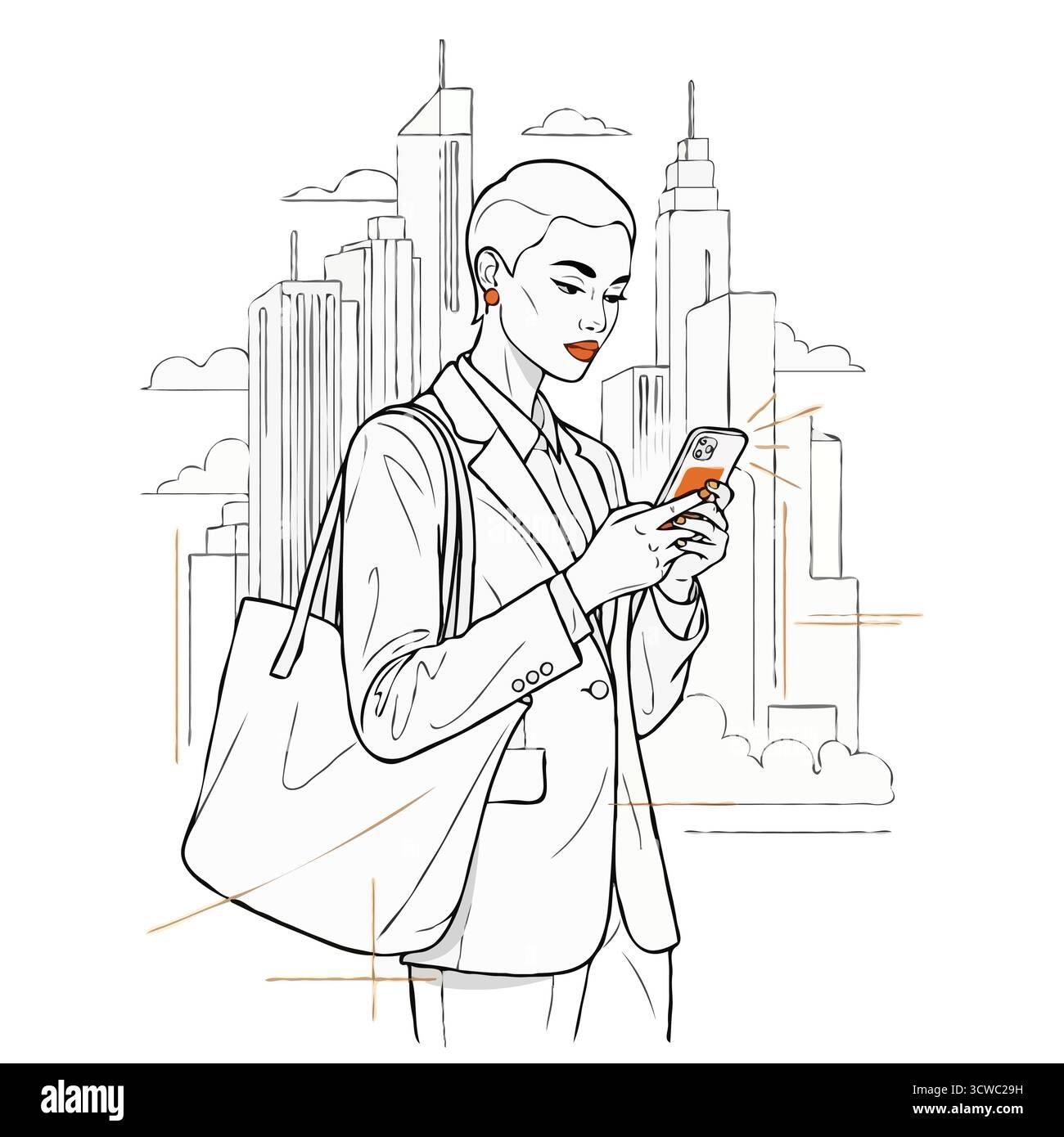 Concentration communication Cut Out Stock Images & Pictures - Alamy