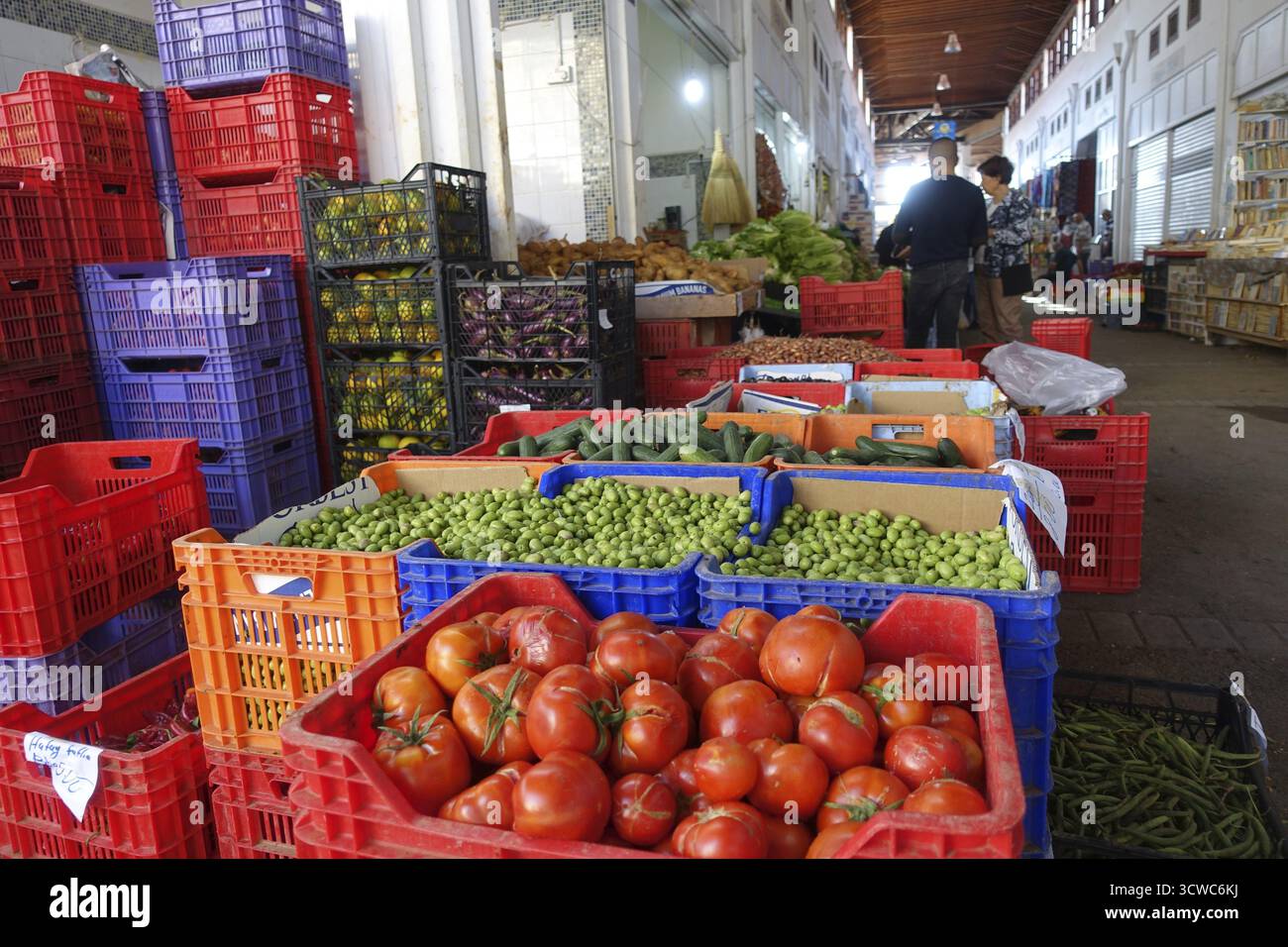 Vegetables in Bandabulya Municipal Market, North Nicosia, Turkish ...