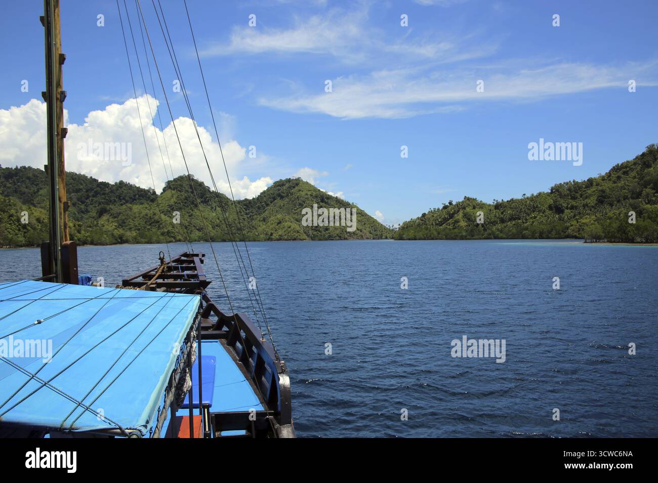 Natural channel between the islands of Muari and Mauri, North Moluccas ...