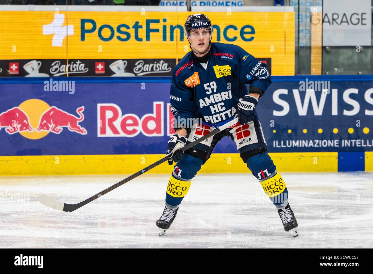 10/10/2025, Ambri, Gottardo Arena, NL: HC Ambri-Piotta - HC Ajoie, #59 ...