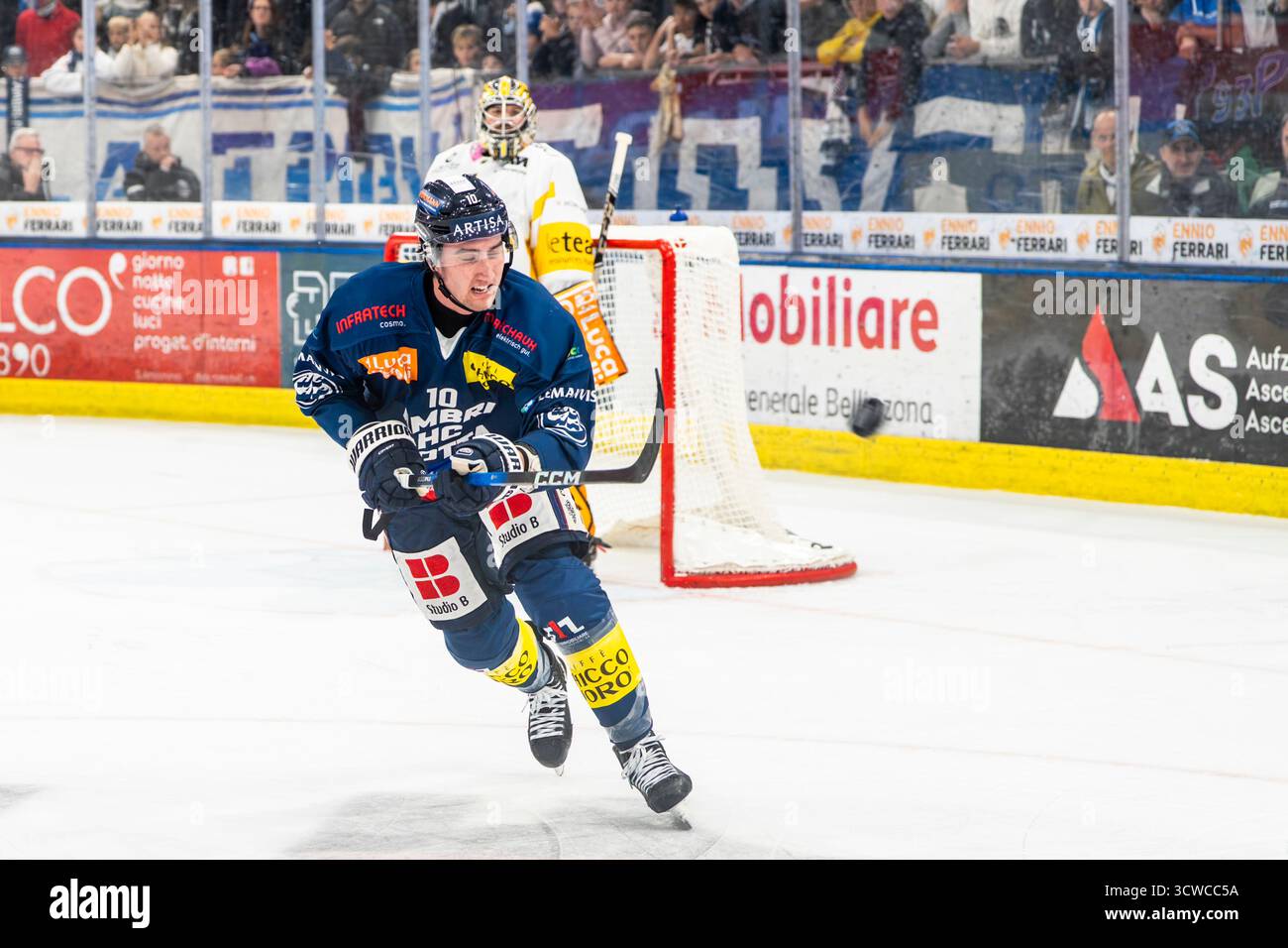 10/10/2025, Ambri, Gottardo Arena, NL: HC Ambri-Piotta - HC Ajoie, #10 ...