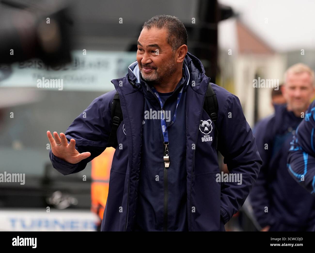 Bristol Bears' Director of Rugby Pat Lam arrives for the Gallagher PREM ...