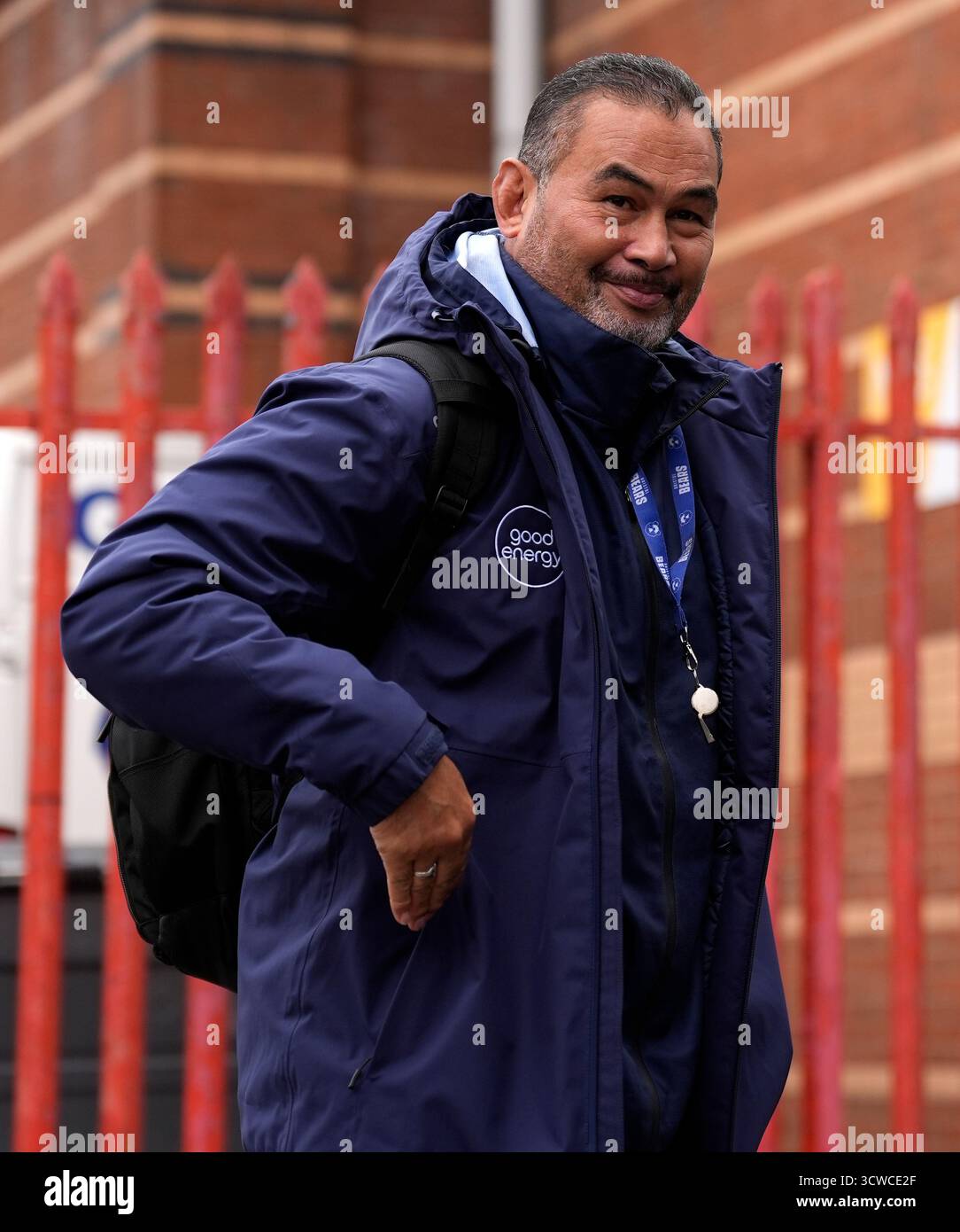 Bristol Bears' Director of Rugby Pat Lam arrives for the Gallagher PREM ...