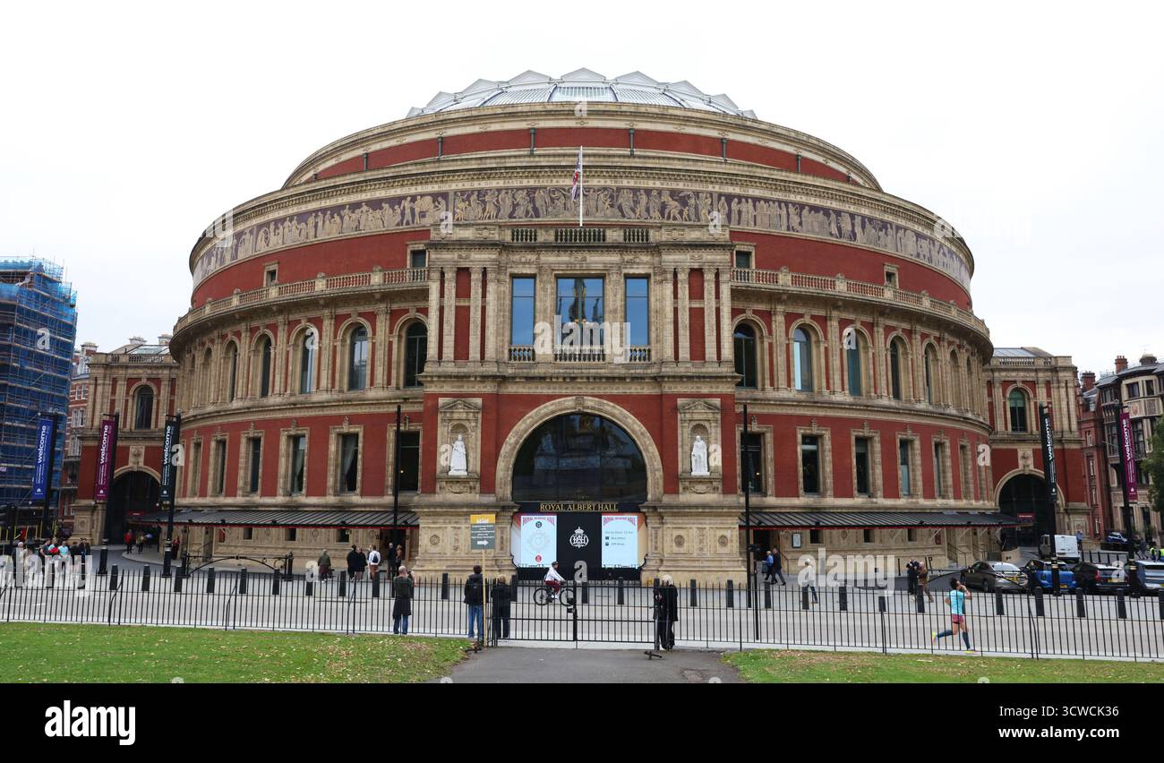 A photo shows the Royal Albert Hall, the venue for the London Grand ...