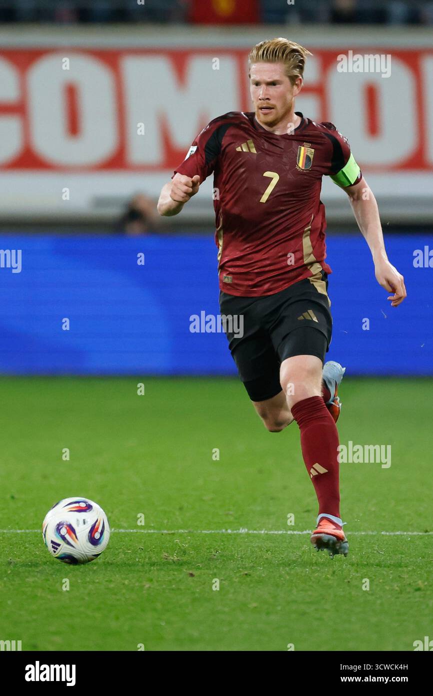 Belgium's Kevin De Bruyne during a World Cup 2026 group J qualifying ...